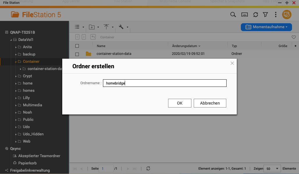 Homebridge Docker Container Auf Qnap Installieren Smart Home And Home