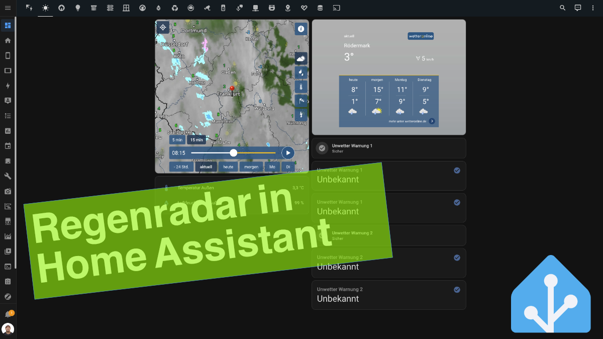Das Beste Regenradar für Home Assistant | Smart Home & Home Assistant Blog
